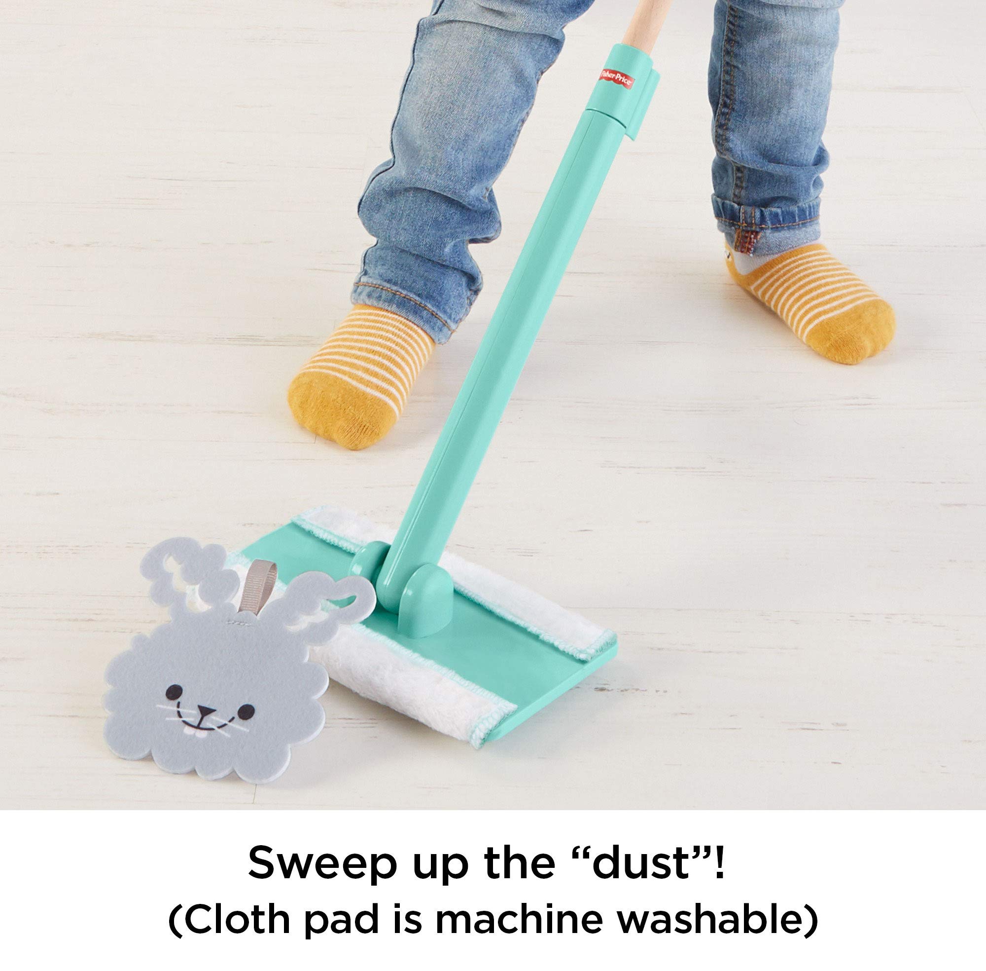 Fisher-Price Clean-up and Dust Set 5-Piece Pretend Play Set for Preschoolers