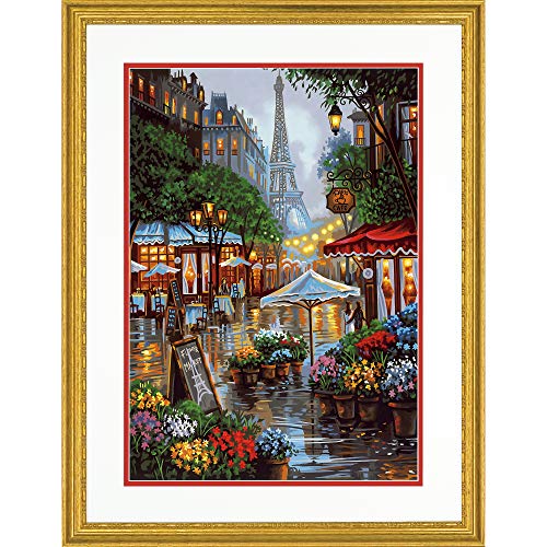 Dimensions 73-91741 Springtime in Paris Paint by Numbers Kit, 14'' x 20'