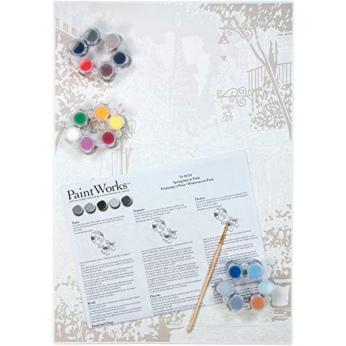 Dimensions 73-91741 Springtime in Paris Paint by Numbers Kit, 14'' x 20'