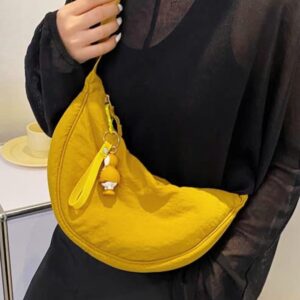 Crossbody Bag Hobo Sling Crescent Bag Women Men Trendy Small Shoulder Bag Purse Dumpling Bag Casual Handbag Adjustable Strap