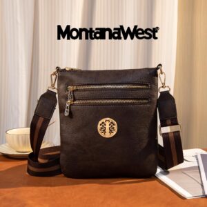 Montana West Crossbody Bag with Wide Guitar Strap Small Cross Body Bag Purses Shoulder Handbag for Women MWC-042ACF