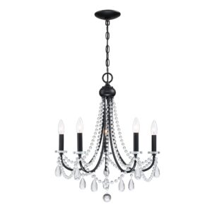 giiland farmhouse crystal chandelier for living room, rustic industrial pendant lighting for bedroom, vintage candle chandelier dining room