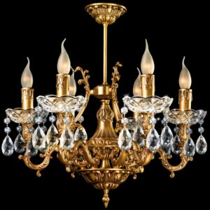 Bonuci 6 Pcs Chandelier Bobeche 4 Side Holes 4 Inch Chandelier Clear Bobeche Lamp Elegant Chandelier Parts Cups for Hanging Chandelier Wedding Birthday Party Decor(Crystal, Stylish Style)