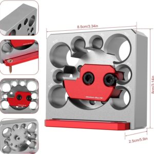 Dowel Maker Jig Kit, Metric 8mm to 20mm Adjustable Dowel Maker with Carbide Blade, Electric Drill Milling Dowel Cutter Round Rod Auxiliary Tool Adapters for Wooden Rods Sticks Woodworking Tools