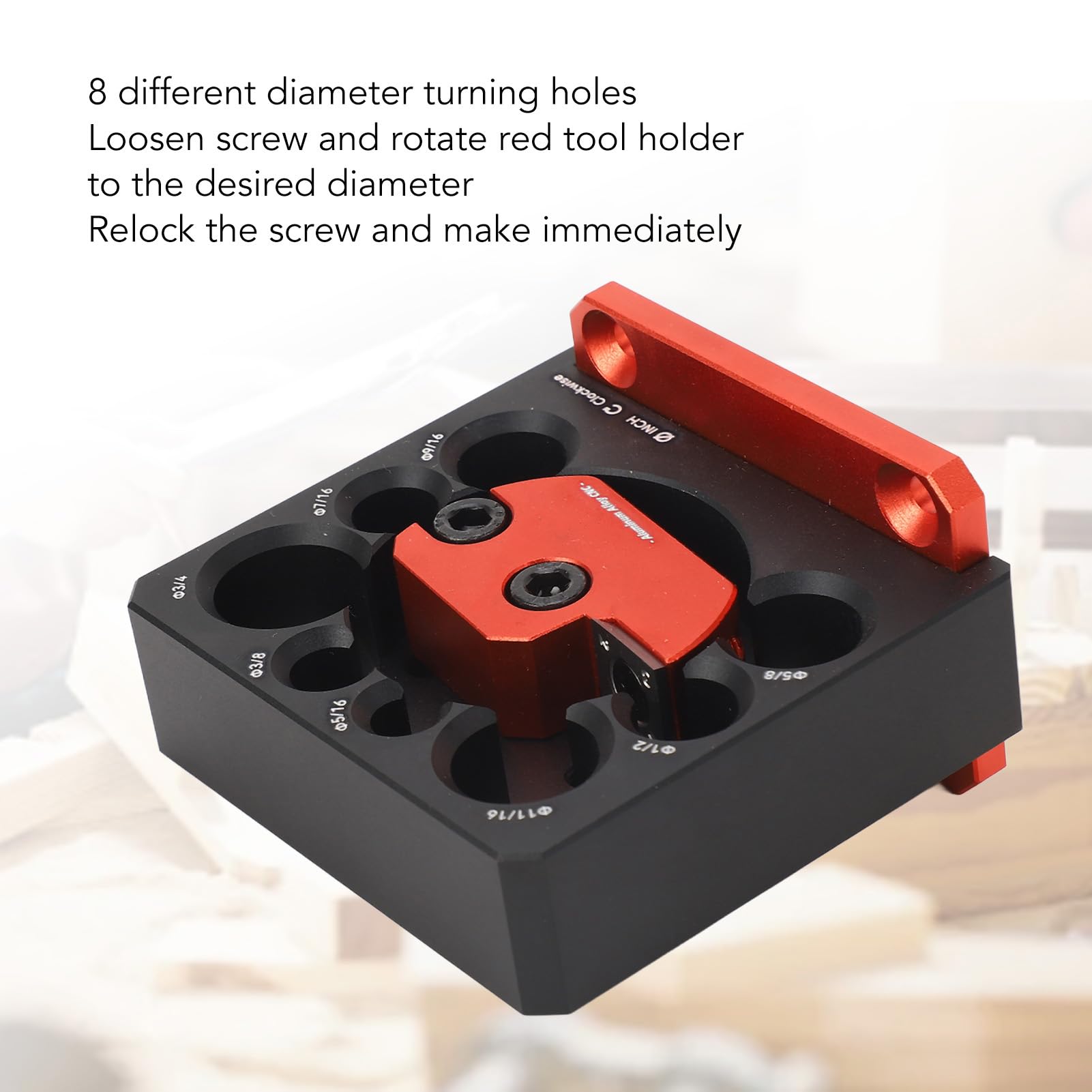 Dowel Maker Jig Kit, Easy to Operate, Resistant Treatment, Excellent Performance, Aluminum Alloy, 8 Sizes, Anodizing Treatment, Expendable Carbide Blade