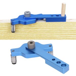 Drill Hole Guide Jig, Aluminium Alloy Dowel Drilling Locator Tool Locate Tool Self Centering Doweling Jig Drill Hole Guide Dowel Jig Kit for Woodworking