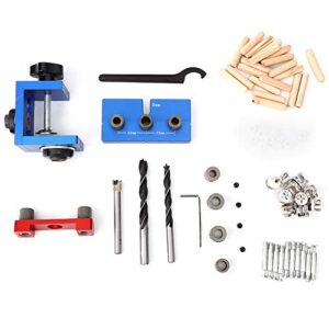 misnode 3 in 1 woodworking hole positioner aluminum alloy drilling locator drill guide hole puncher set hole punch locator kit drilling jig tool accessories for woodworking