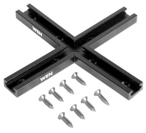 wen 6-inch universal t-track intersection kit for woodworking (wat001)