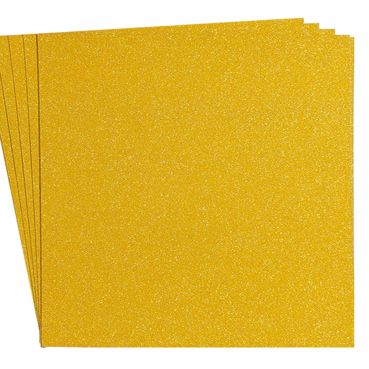 50 Sheets Glitter Cardstock Paper Glitter Thick Paper Cards for Birthday Party, Crafts and Invitations (Gold, 12 x 12 inches)