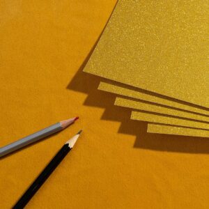 50 Sheets Glitter Cardstock Paper Glitter Thick Paper Cards for Birthday Party, Crafts and Invitations (Gold, 12 x 12 inches)