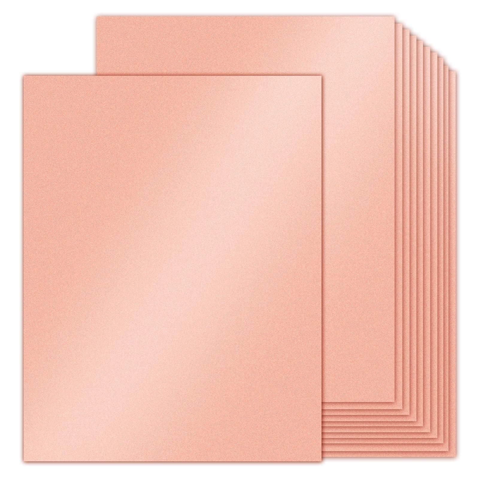 24 Sheets Pink Shimmer Cardstock 8.5 x 11 Iridescent Paper, Goefun 80lb Card Stock Printer Paper for Invitations, Certificates, Crafts, DIY Cards