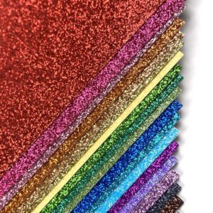 Nonshed Glitter Cardstock Paper, 48 Sheets 24 Colors, Premium Glitter Paper for Crafts, DIY Projects, Card Making, 200GSM