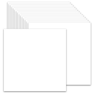 50 sheets white cardstock 12 x 12, 80lb thick paper cardstock paper white construction paper for invitations, printing, crafts, card making, scrapbook supplies