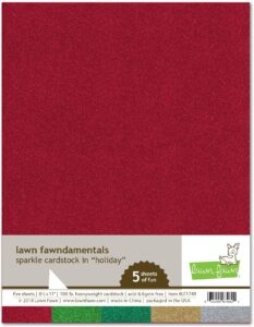 lawn fawn lf1749 sparkle cardstock - holiday lawn fawndamentals