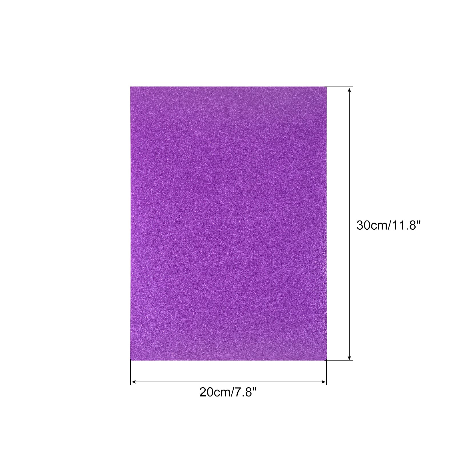 MECCANIXITY Glitter Cardstock Paper 7.8 Inch x 11.8 Inch, 20 Sheets Sparkly Paper Craft Cardstock for Thanksgiving Gift Box Wrapping Birthday Decor Scrapbook, Purple, 80gsm