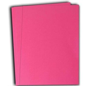 hamilco colored cardstock scrapbook paper 8.5" x 11" fuchsia pink color card stock paper 50 pack