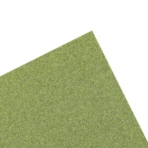 PA Paper Accents Glitter Cardstock 8.5" x 11" Olive Green, 85lb colored cardstock paper for card making, scrapbooking, printing, quilling and crafts, 15 piece pack