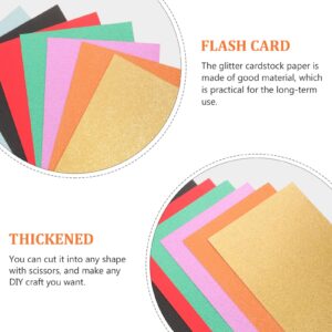 EXCEART 10 Sheets Diy Material Diy Supplies Card A4 Paper Flash