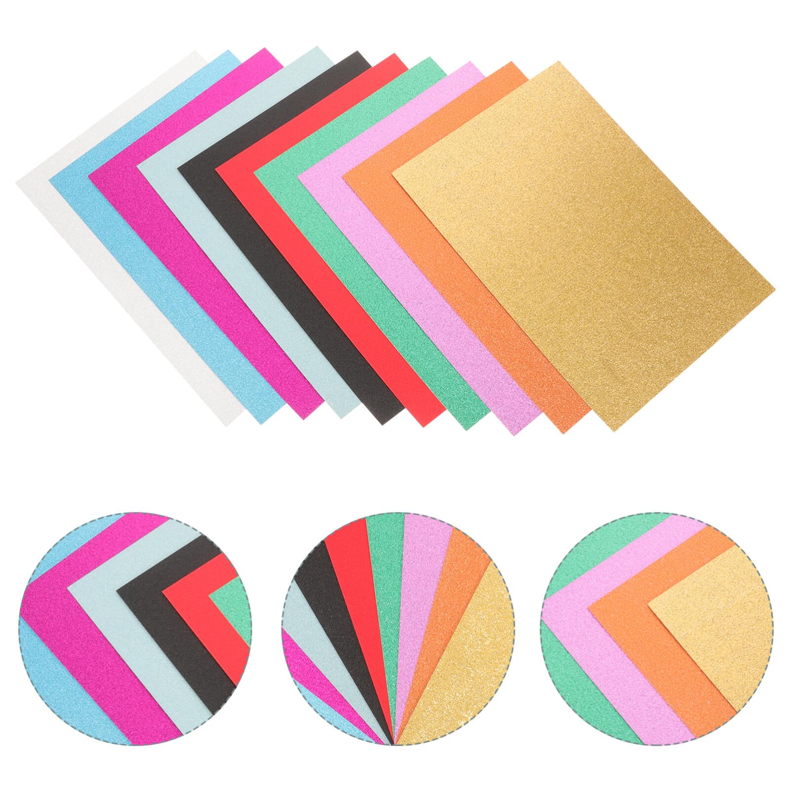 EXCEART 10 Sheets Diy Material Diy Supplies Card A4 Paper Flash