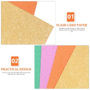 EXCEART 10 Sheets Diy Material Diy Supplies Card A4 Paper Flash