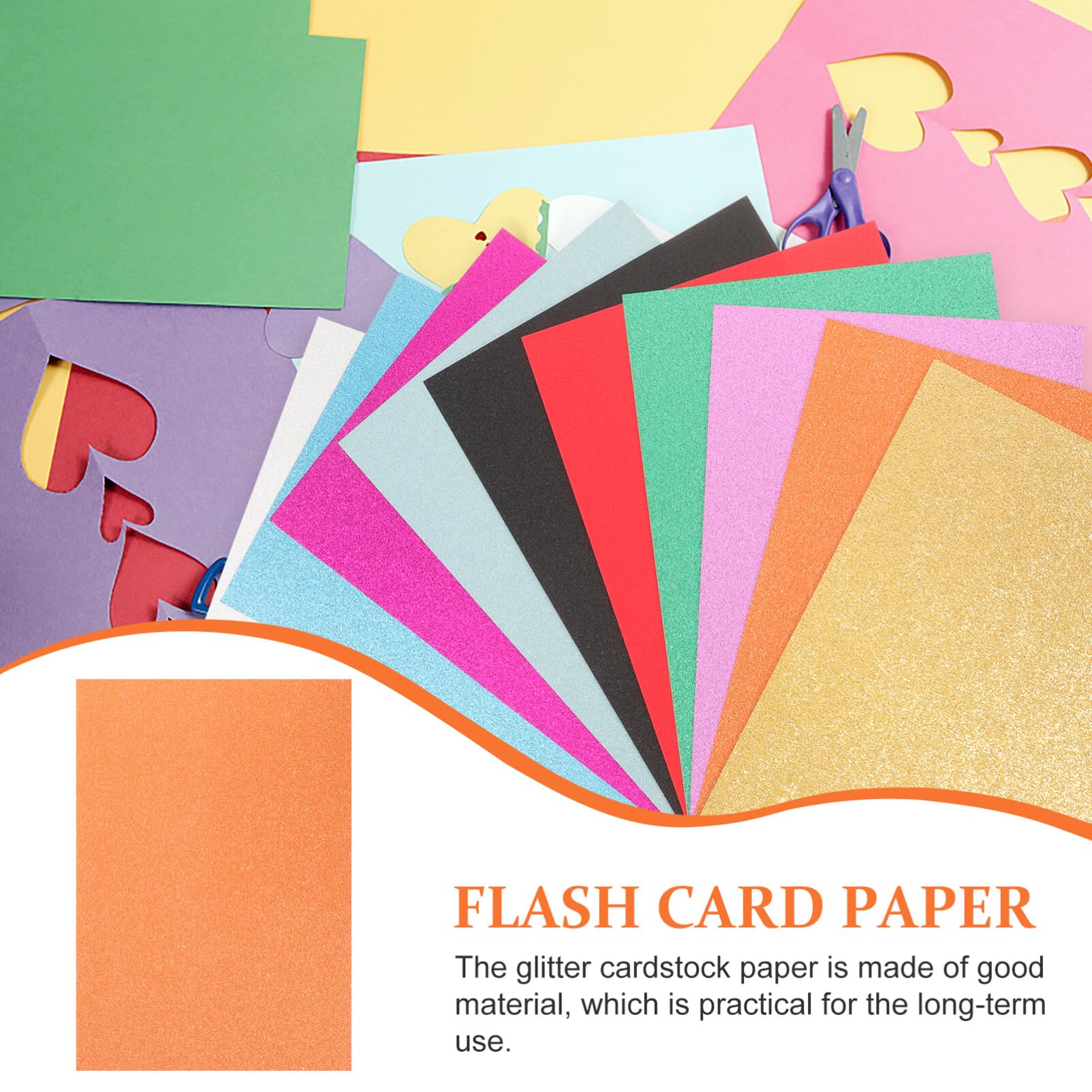 EXCEART 10 Sheets Diy Material Diy Supplies Card A4 Paper Flash