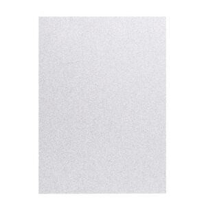 UUYYEO 20 Sheets A4 Glitter Cardstock Paper Sparkle Card Stock Paper Shinny Craft Thick Paper for Card Making Silver