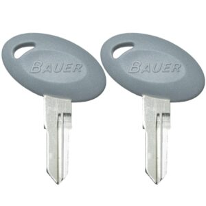 1 pair (2 keys) bauer 700 series precut keys 701-760 rv trailer keys (719)