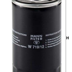 Mann-Filter W 719/12 Spin-on Oil Filter