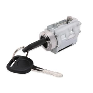 ignition lock cylinder w/keys & passlock chip starter - compatible with chevy malibu, impala, monte carlo, pontiac grand am, oldsmobile alero, cutlass - replace d1493f, 12458191, 25832354, 924-719