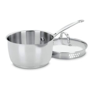 cuisinart 719-18p chef's classic stainless 2-quart saucepan with cover,silver