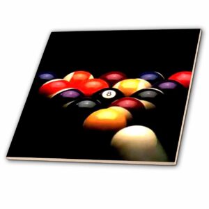 3drose billiards pool-ceramic tile, 4-inch (ct_719_1)