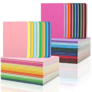 eoout 36pack small lined notepads bulk 48 pages mini journal pocket notebooks set colorful cover notebooks for kids, 3.5 x 5.5 inches