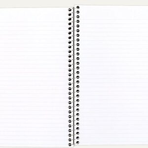 Mead Spiral Bound Notebook White, 3 Subject, College Rule, 6 x 9-1/2, Sold as 6 Pack (06900)