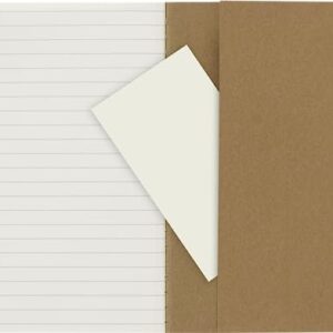 Moleskine Cahier Journal, Soft Cover, Pocket (3.5" x 5.5") Ruled/Lined, Kraft Brown, 64 Pages (Set of 3)