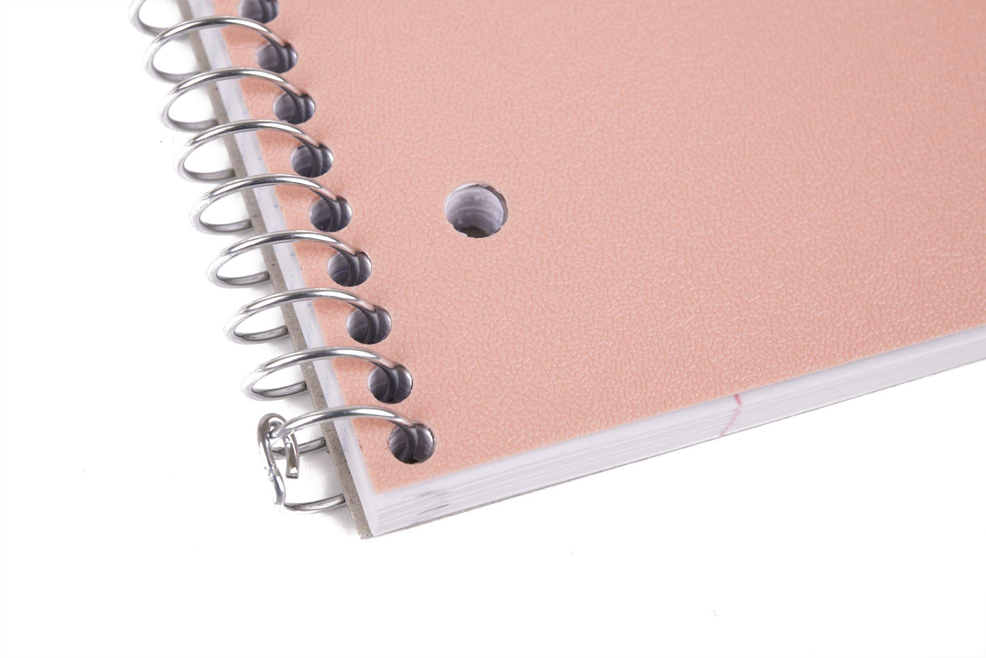 Mintra Office Durable Spiral Notebooks, 1 Subject, (Salmon, Sage Green, Lavender, College Ruled 3 Pack), 100 Sheets, Poly Pocket, Moisture Resistant Cover, Strong back, For School, Office, Business,