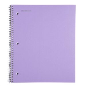 Mintra Office Durable Spiral Notebooks, 1 Subject, (Salmon, Sage Green, Lavender, College Ruled 3 Pack), 100 Sheets, Poly Pocket, Moisture Resistant Cover, Strong back, For School, Office, Business,