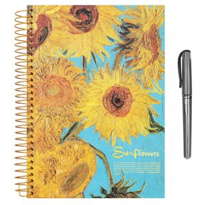 seek42 hardcover spiral notebook journal, ruled lined journal 300 pages, famous painting durable hardcover 20211206sfl 0