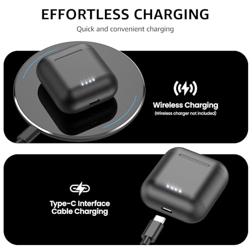 TOZO T6 (Ergonomic Edition) Wireless Earbuds Bluetooth 5.3 Headphones, Ergonomic Design in-Ear Headset, 50Hrs Playtime with Wireless Charging Case, APP EQ Customisable, IPX8 Waterproof, 2024 Version