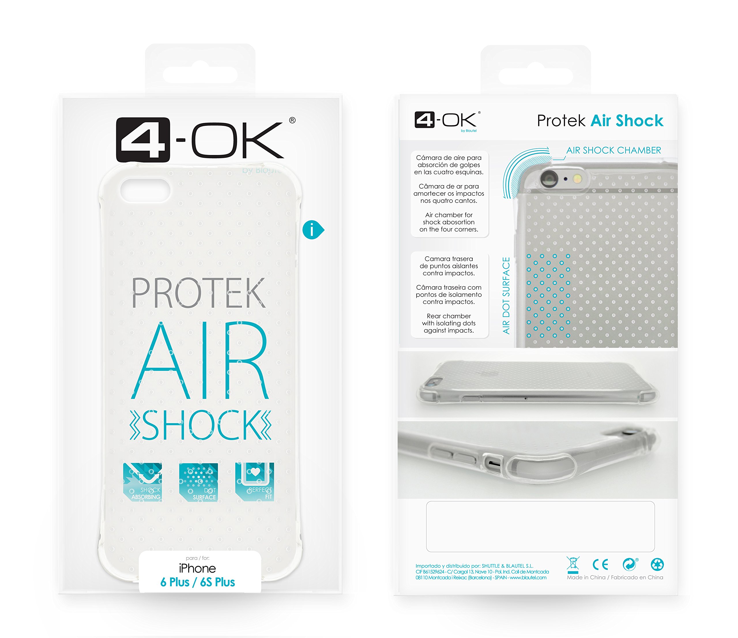 4-Ok Protek Air Shock – Case for Apple iPhone 6 Plus, 6S Plus