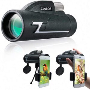 digital telescope gift high power hd zoom monoculars-bak4 prism fmc optical lens,10x magnification zoom lens,with smartphone adapter & tripod,