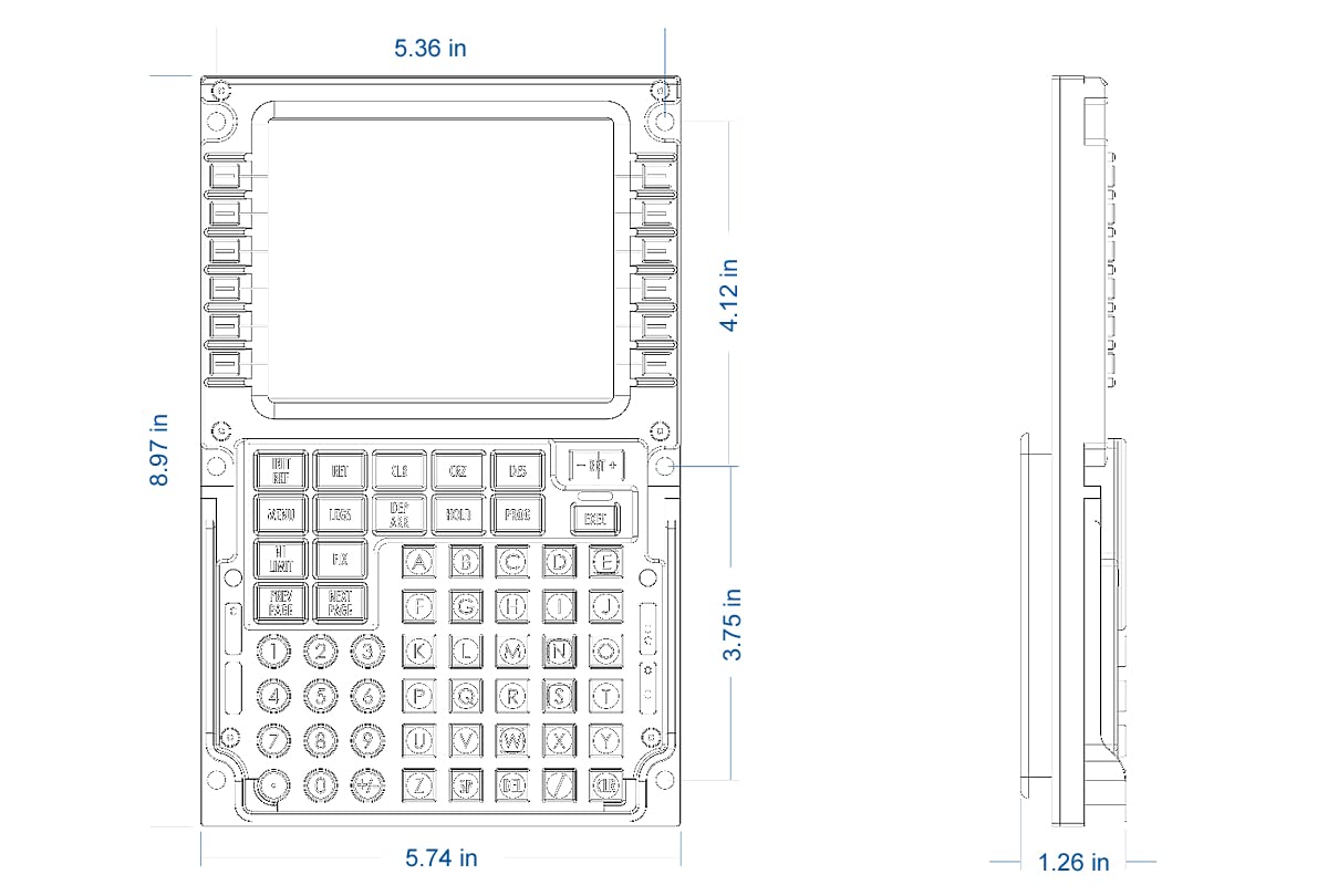 SYDYSOSO COCKPITMASTER Flight Simulator Mode Control Panel CS 737X CDU, Delicate and Durable Flight Multi Panel, Flight Simulator Cockpit with High-resolution LCD Display