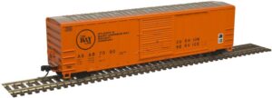 atlas n scale fmc 5077 single-door boxcar atlanta & st. andrews bay #7095