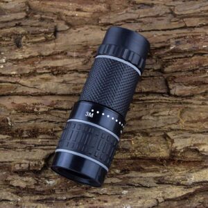 10x22 High Power Life Waterproof Monocular Compact with Smartphone Adapter BAK4 Prism FMC Lens Monocular for Adult Bird Watching, Outdoor Hunting, Travel