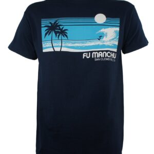 Fu Manchu Mens Surf San Clemente T-Shirt M Blue