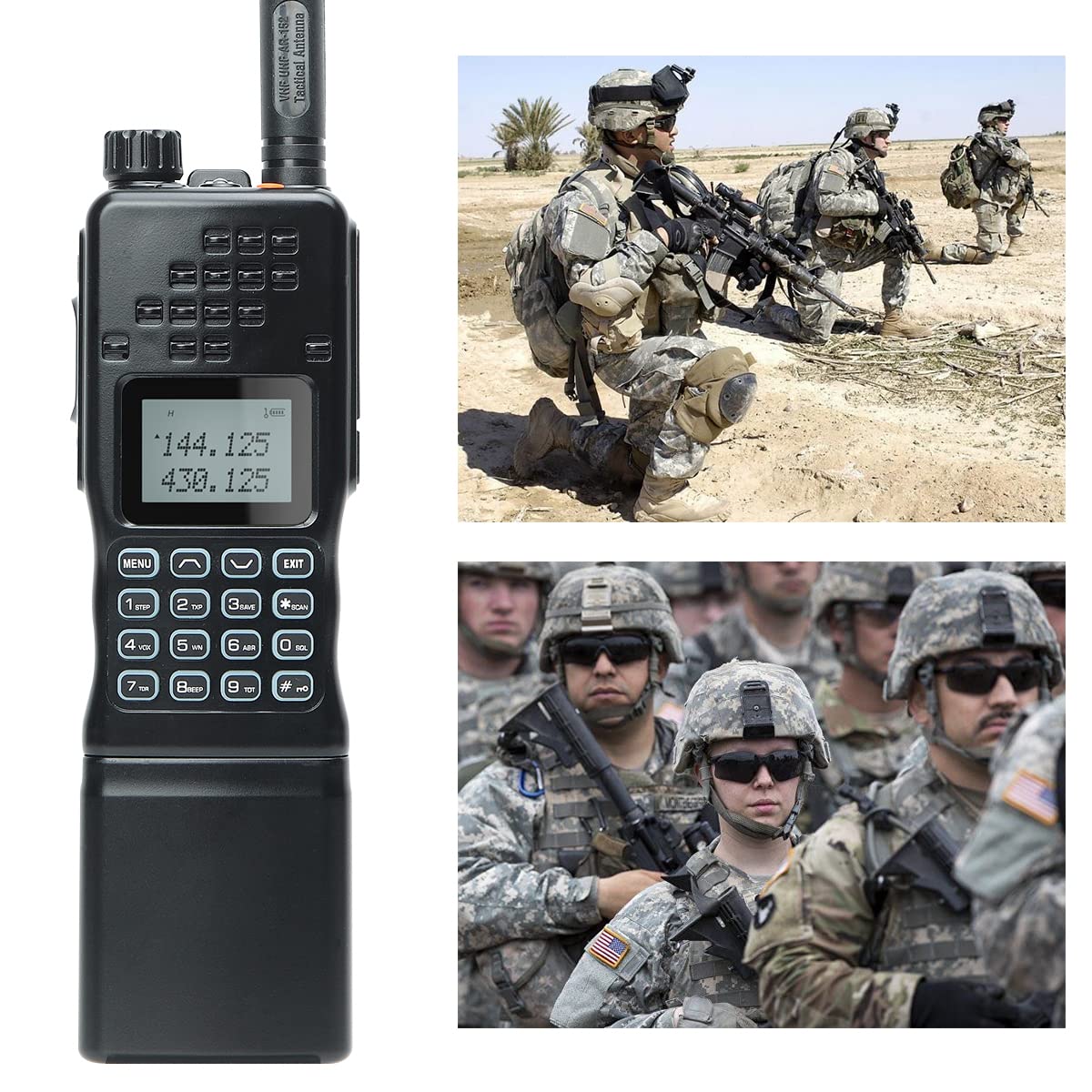 Baofeng AR-152 Military Grade 10W Long Range Walkie Talkies Ham Radio for Adults,Two Way Radio with More Rechargeable Battery and 18.89’’ Tactical Antenna Full Baofeng Accessories