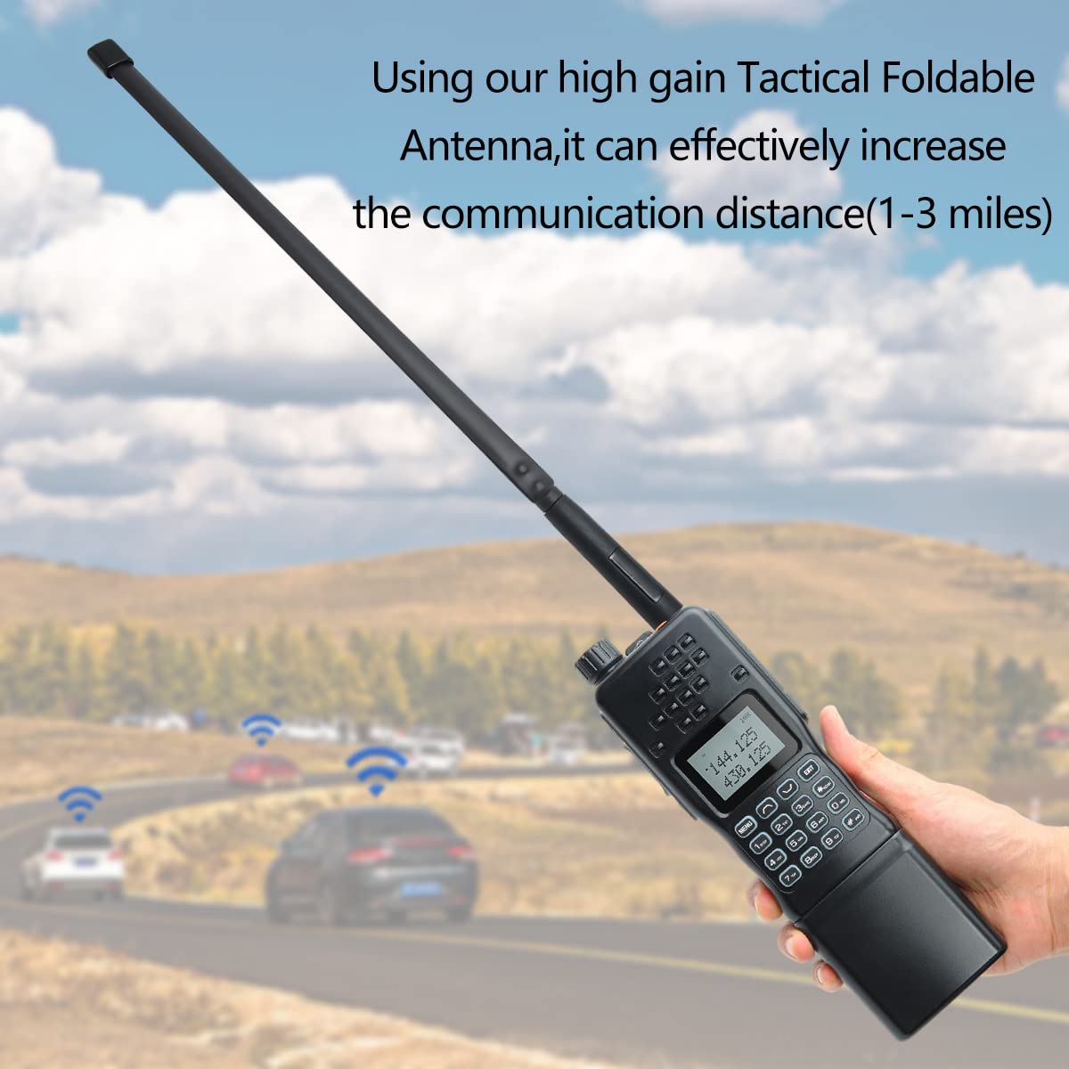 Baofeng AR-152 Military Grade 10W Long Range Walkie Talkies Ham Radio for Adults,Two Way Radio with More Rechargeable Battery and 18.89’’ Tactical Antenna Full Baofeng Accessories