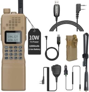 baofeng ar-152 10w ham radio powerful handheld tactical two way radio with 12000mah battery and baofeng accessories full kit