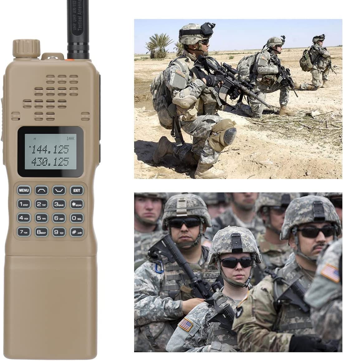 Baofeng AR-152 10W Ham Radio Powerful Handheld Tactical Two Way Radio with 12000mAh Battery and baofeng accessories Full Kit