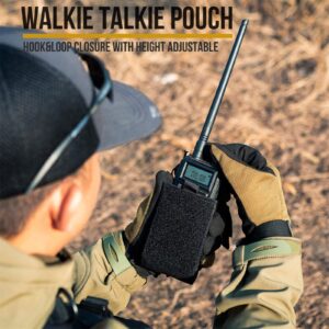 OneTigris Radio Holster for BaoFeng UV-5R BF-F8HP Nylon MOLLE Pouch for Walkie Talkie