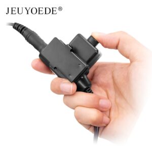 JEUYOEDE U94 PTT Tactical Military Adapter Standard 7.1mm Plug Compatible with Kenwood Radio